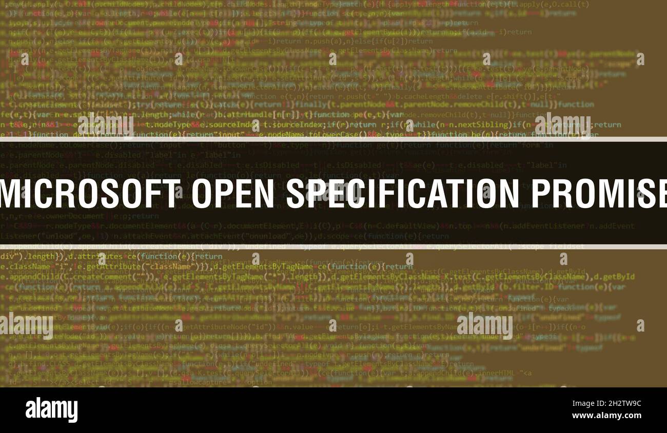Microsoft open specification promise text hi-res stock photography and images - Alamy