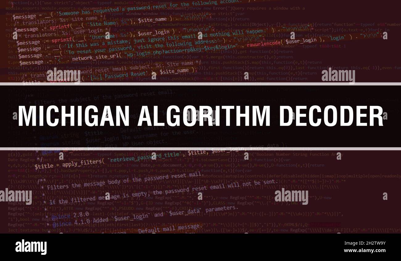 Michigan Algorithm Decoder concept illustration using code for ...