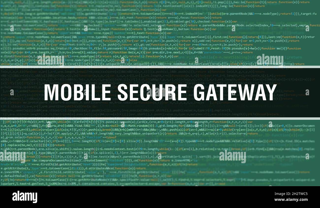 Mobile secure gateway with Binary code digital technology background ... Mobile secure gateway with Binary code digital technology background ...