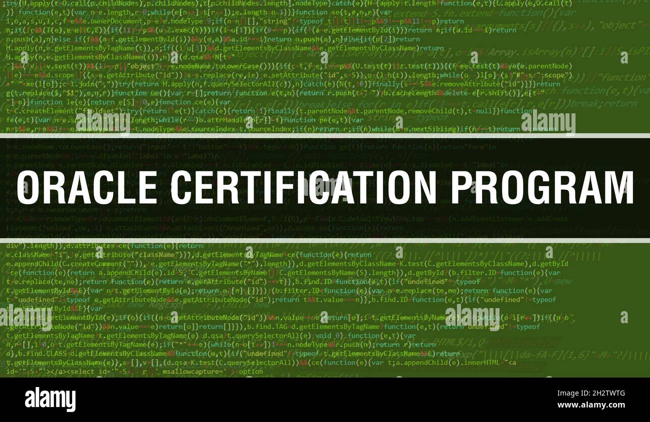 Oracle certification program image hi-res stock photography and images ... Oracle certification program image hi-res stock photography and images ...