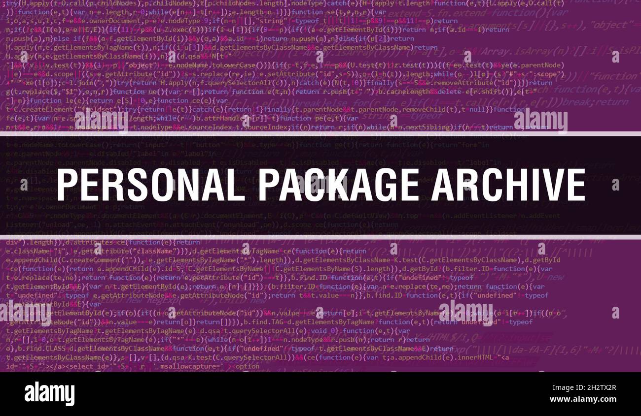 Personal Package Archive concept with Random Parts of Program Code ...
