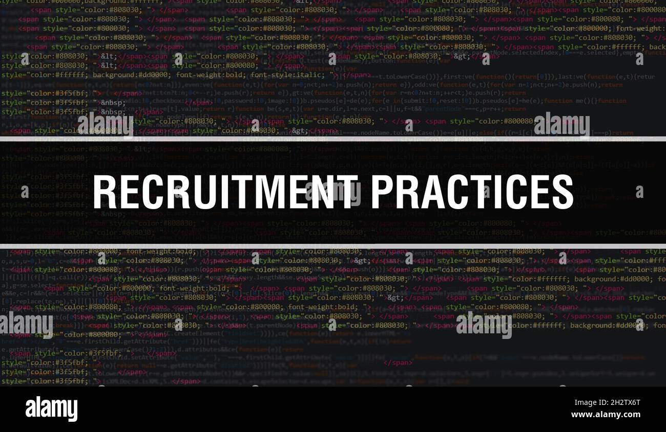 Recruitment Practices concept with Random Parts of Program Code ...