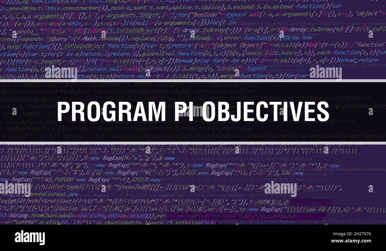 Program pi objectives hi-res stock photography and images - Alamy
