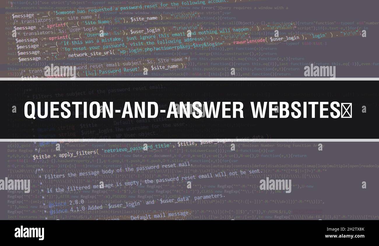 Question and answer websites image hi-res stock photography and images ...