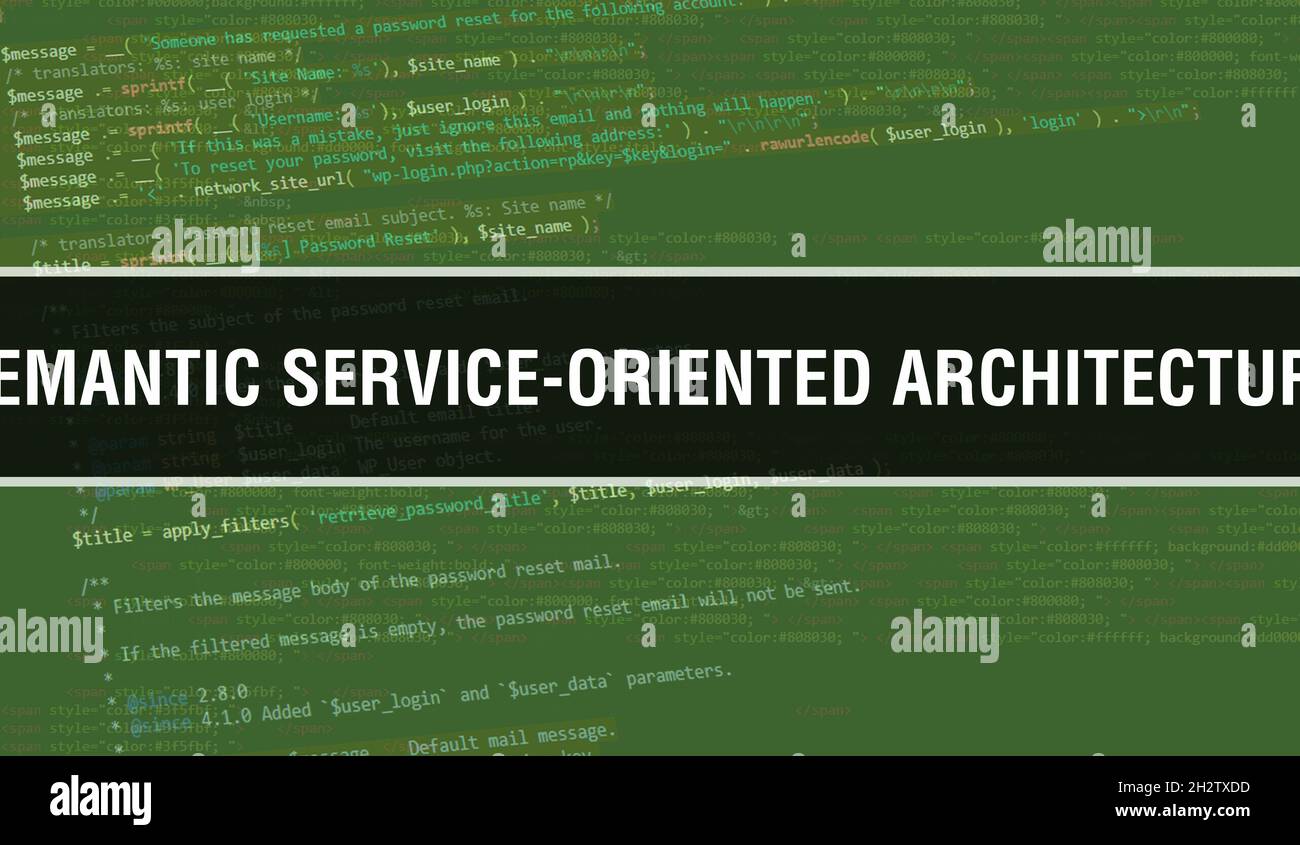 Semantic service oriented architecture text hi-res stock photography and images - Alamy