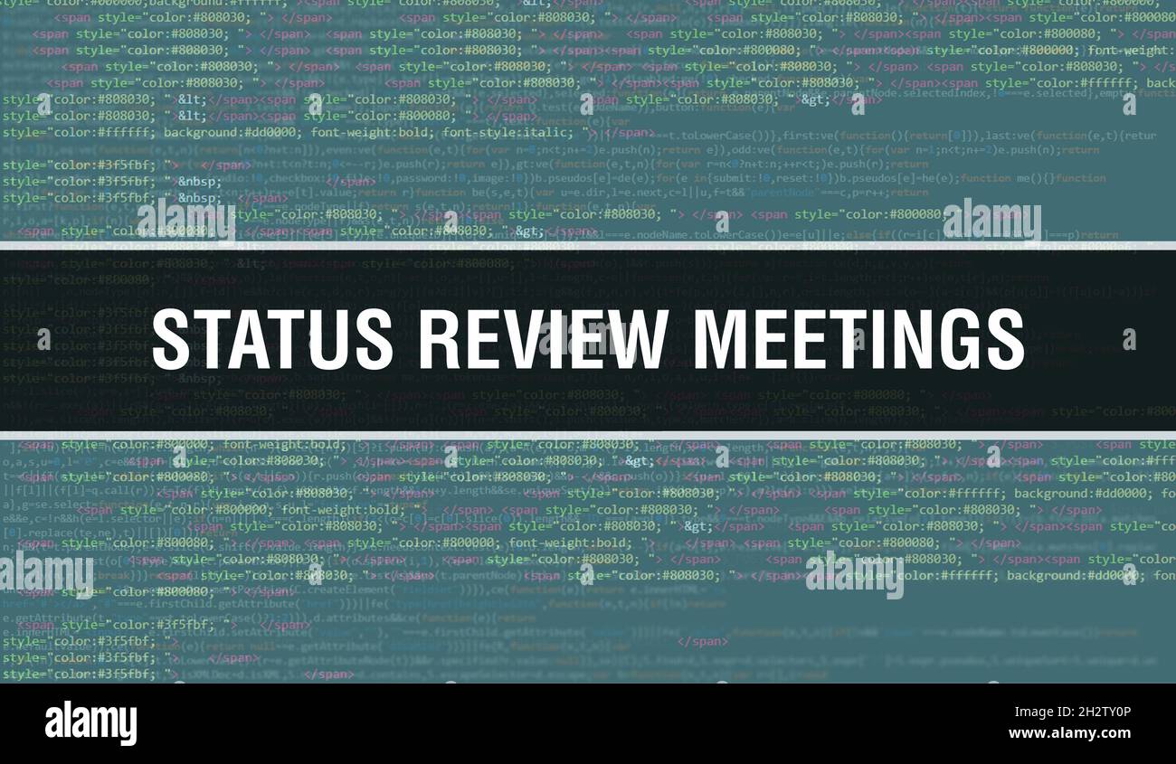 Status review meetings text hi-res stock photography and images - Alamy