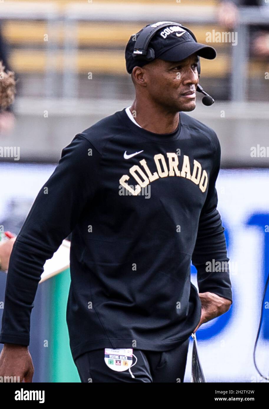 California Memorial Stadium. 23rd Oct, 2021. CA USA Colorado head coach ...