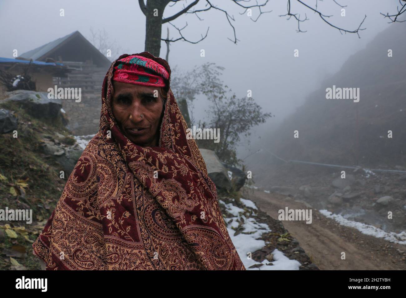 Srinagar, Jammu and Kashmir, India. 24th Oct, 2021. A Woman from the ...