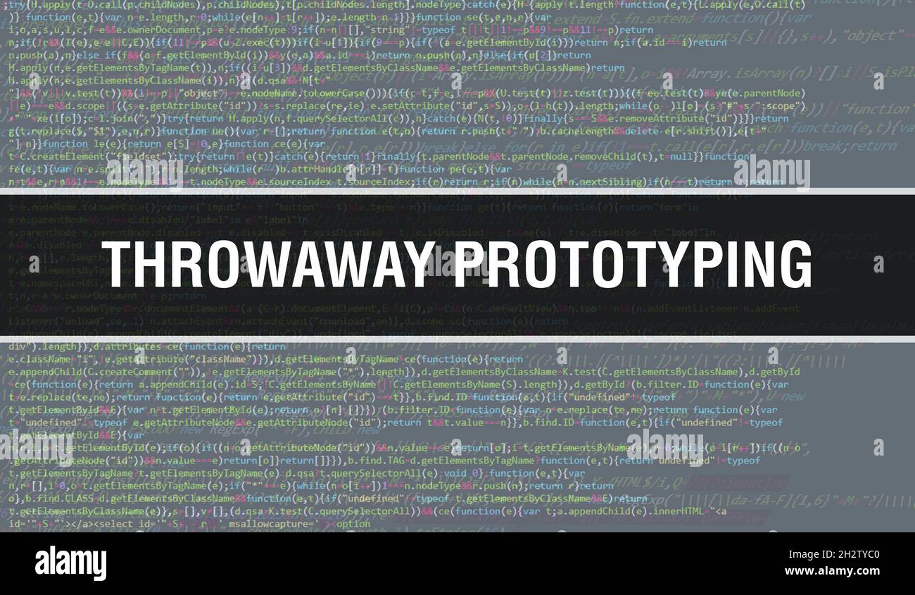 throwaway prototyping concept with Random Parts of Program Code. throwaway prototyping with ...