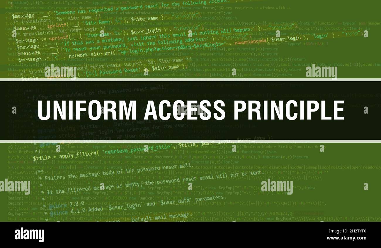 Uniform access principle hi-res stock photography and images - Alamy