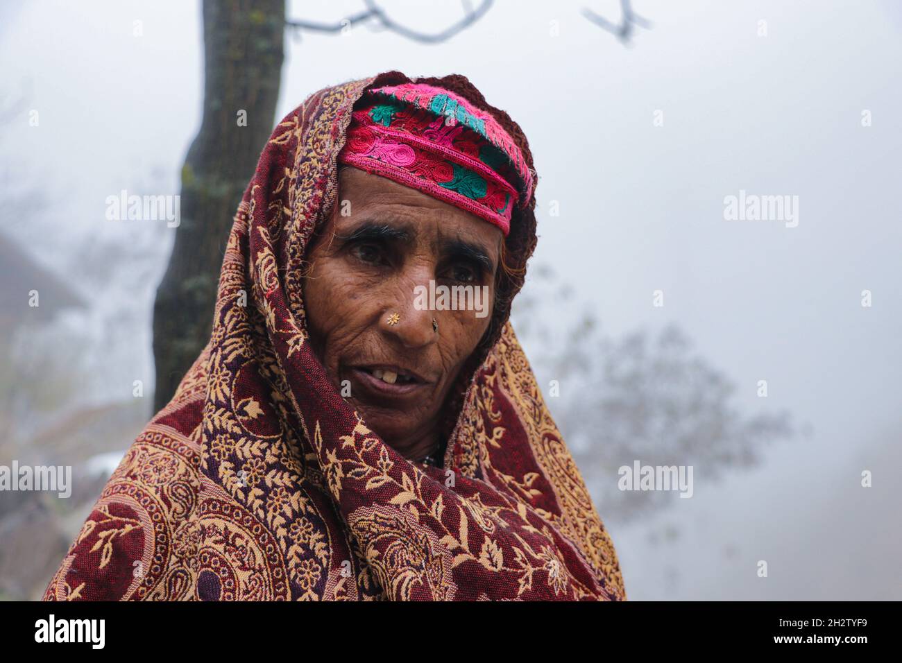Srinagar, Jammu and Kashmir, India. 24th Oct, 2021. A Woman from the ...