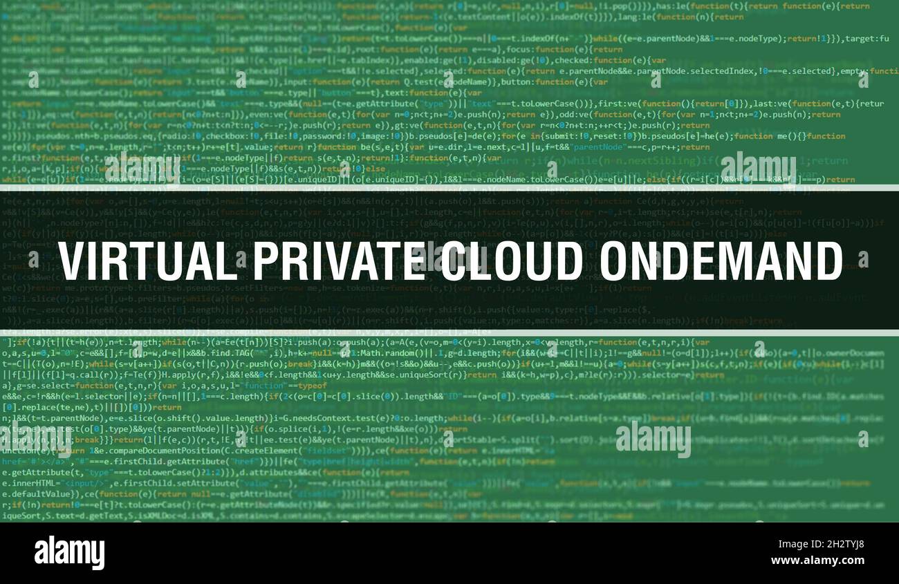 Virtual Private Cloud Ondemand With Digital Java Code Text Virtual Private Cloud Ondemand And 