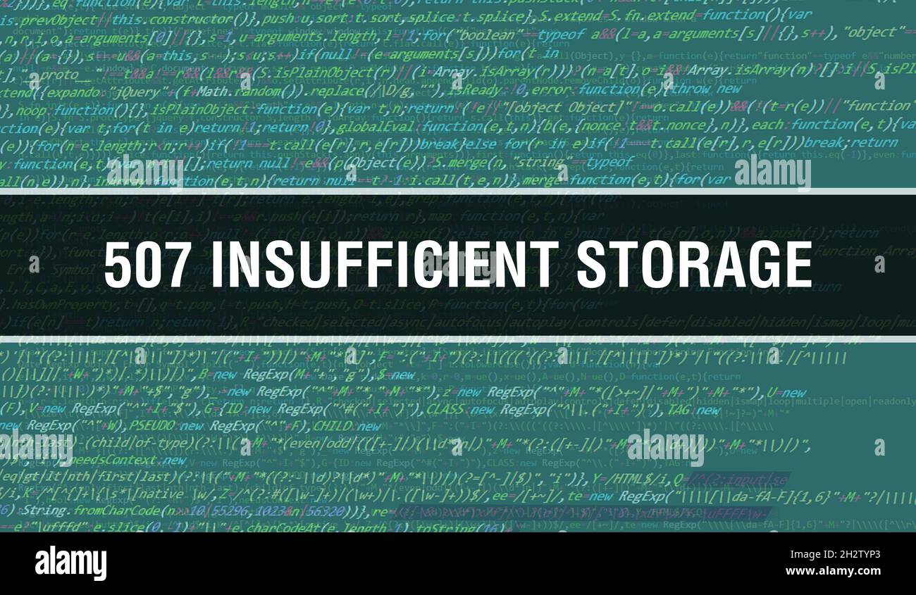 507 insufficient storage text hi-res stock photography and images - Alamy