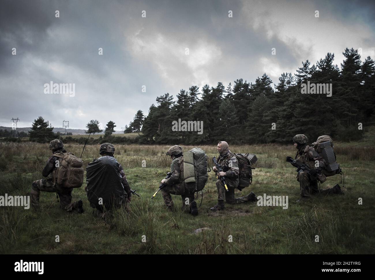 French Legionnaires during the 5th edition of the military operation ...