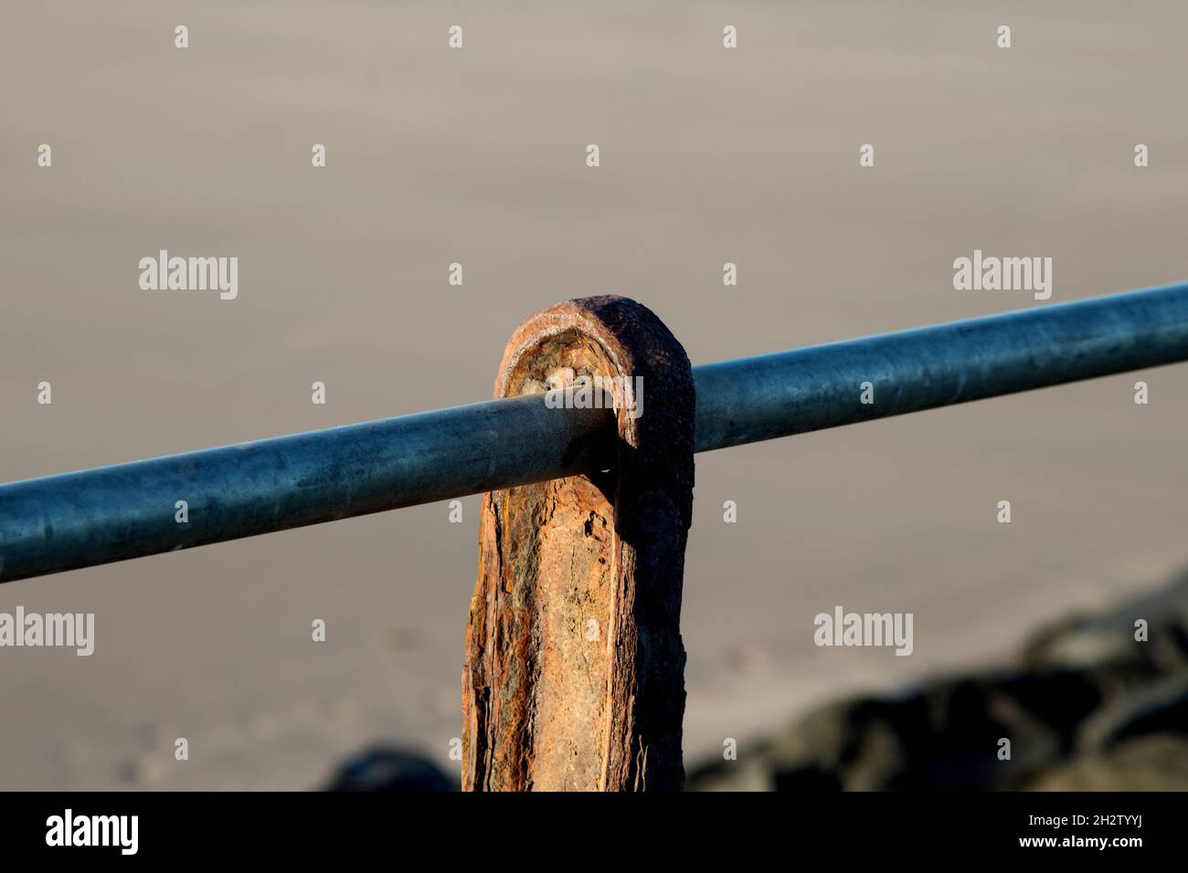 Corroded steel handrail hi-res stock photography and images - Alamy