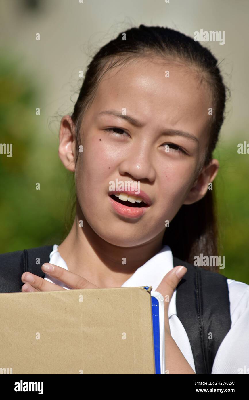 A Startled Young Minority Person Stock Photo - Alamy