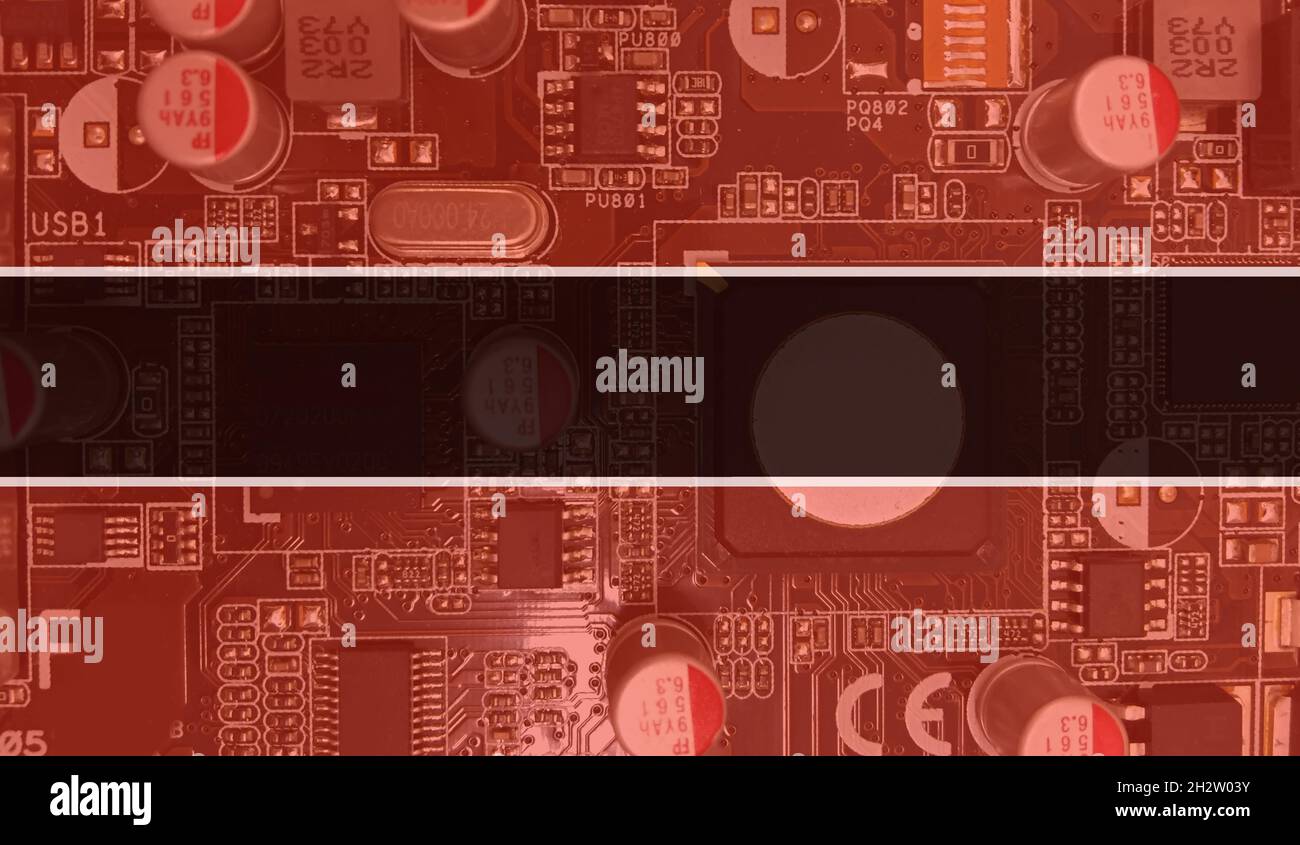 concept with Electronic Integrated Circuit on circuit board. with ...