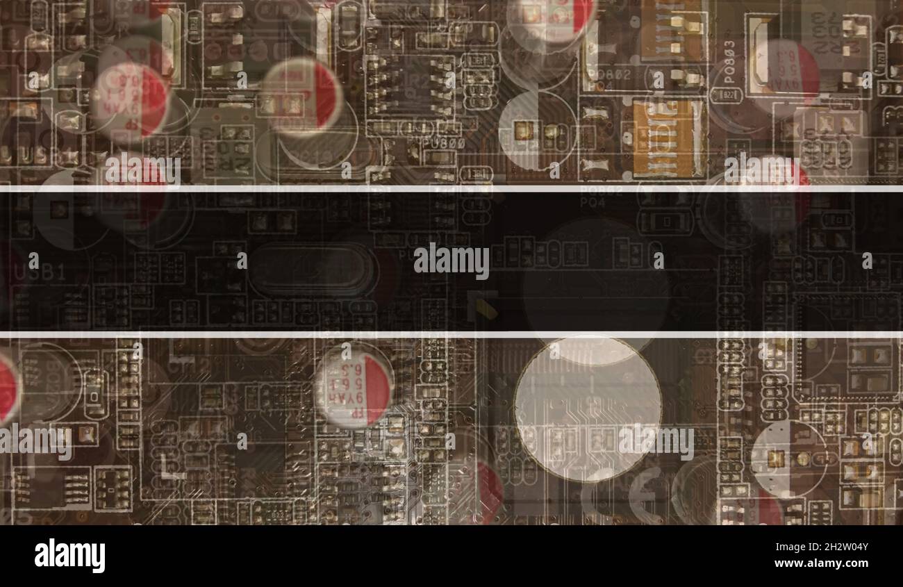 concept with Computer motherboard. text written on Technology ...