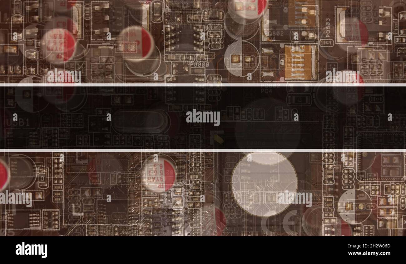concept with Computer motherboard. text written on Technology ...