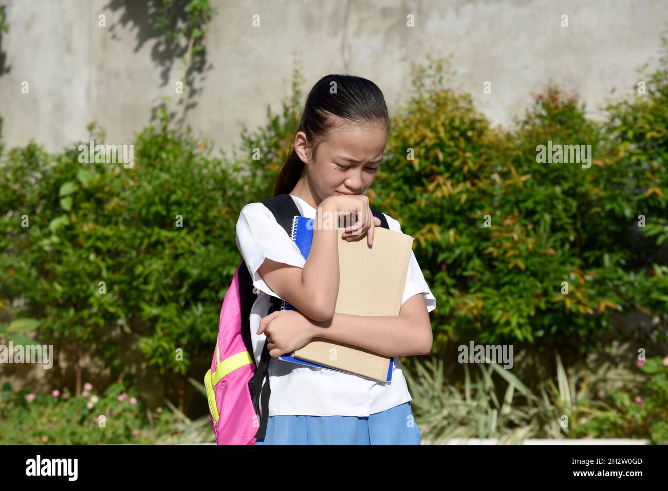 A Minority Female Student Crying Stock Photo - Alamy
