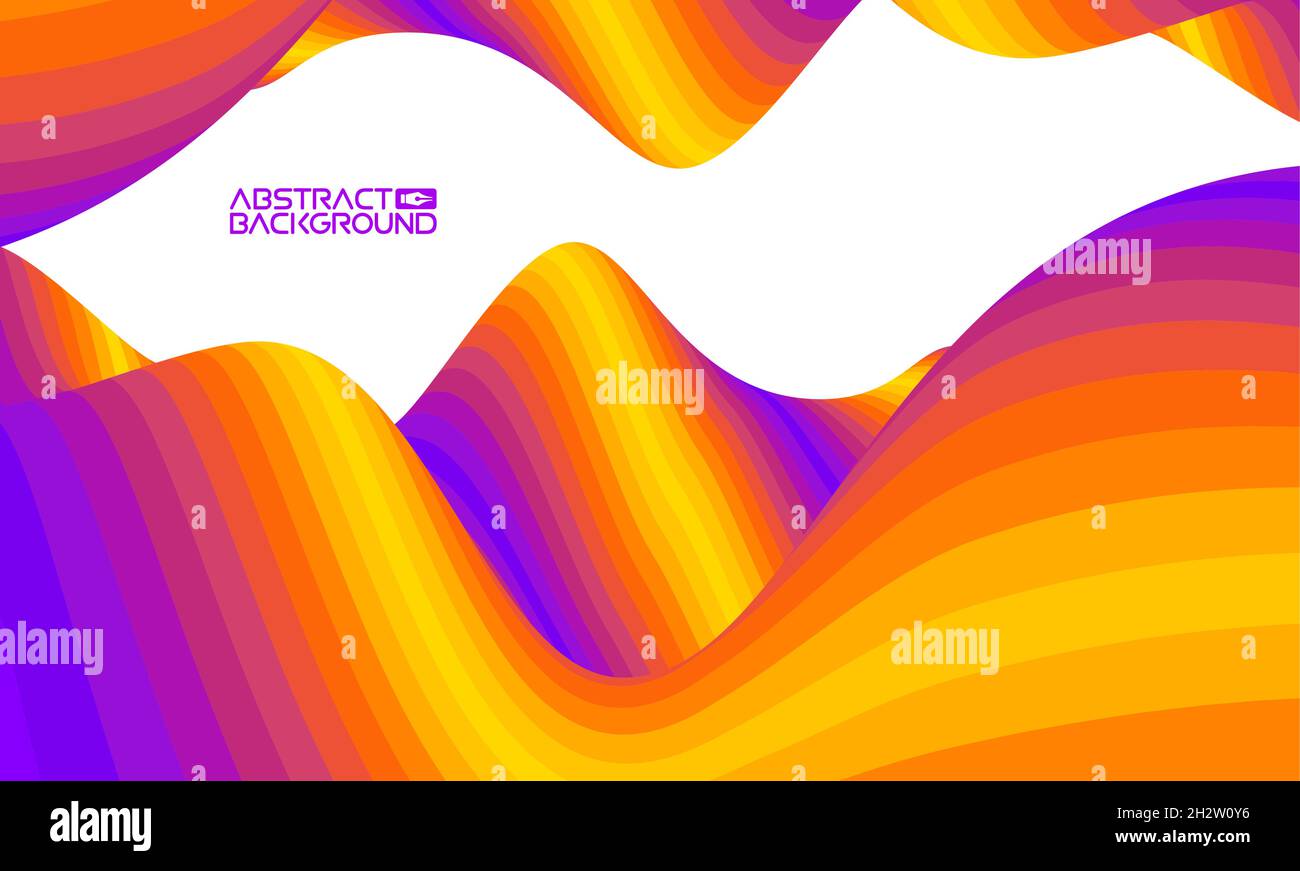 Colorful wave background. Digital colour art texture graphics. Abstract ...