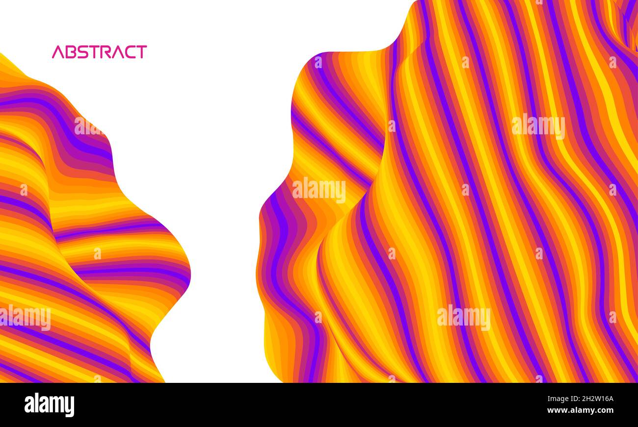 Colorful wave background. Digital colour art texture graphics. Abstract ...