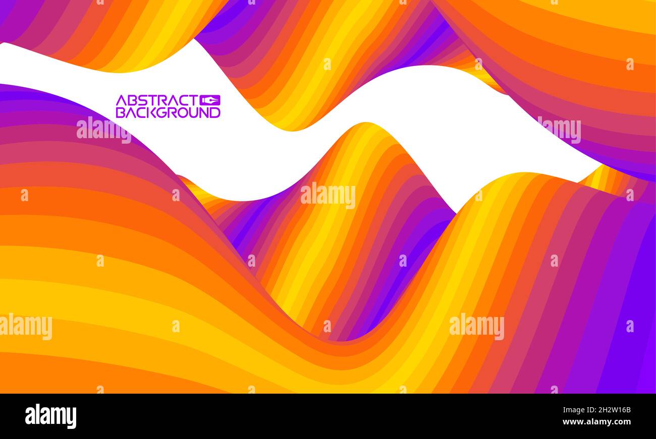 Colorful wave background. Digital colour art texture graphics. Abstract colorful rainbow waves ...