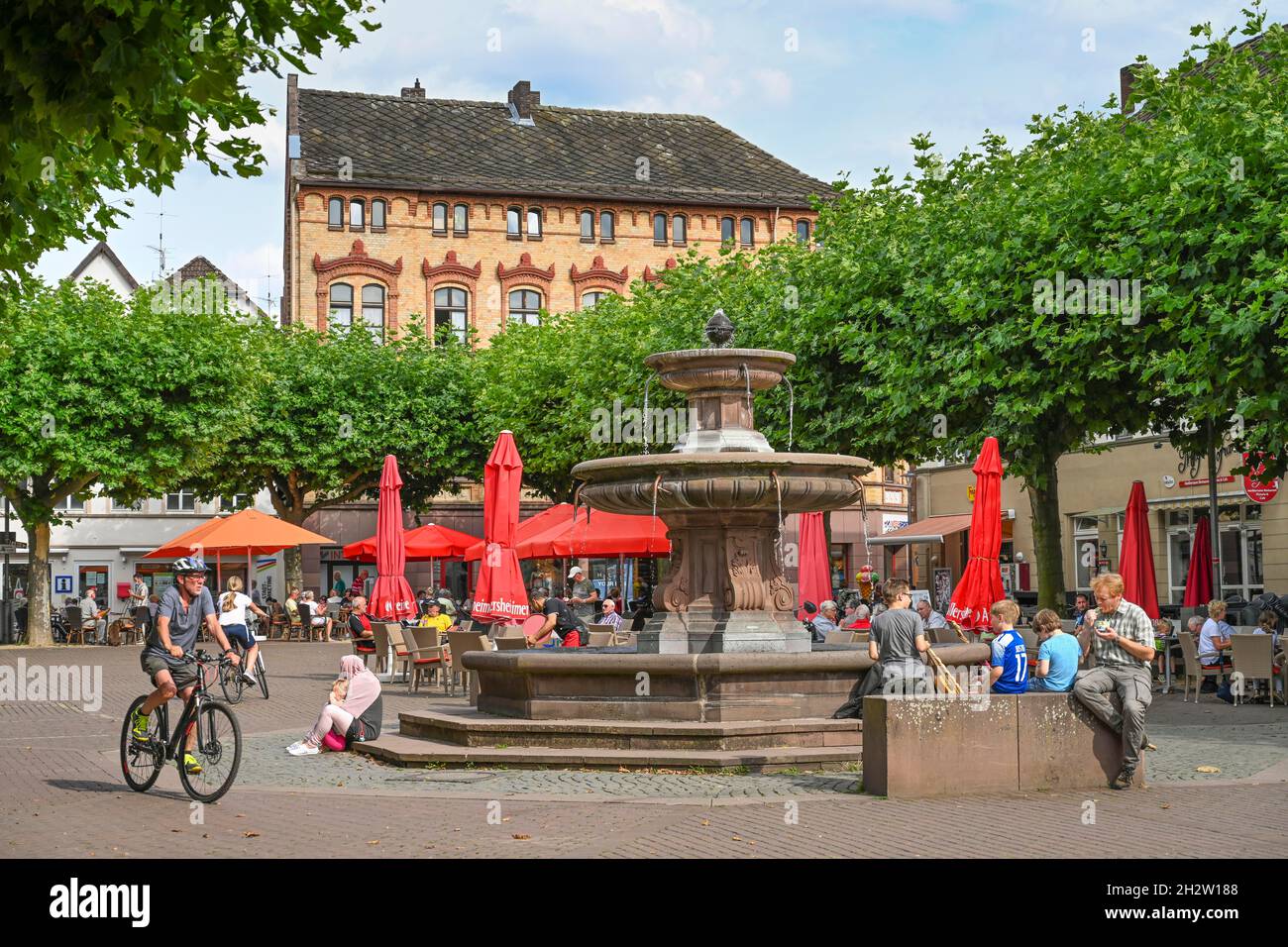 Brunnen, Marktplatz, Altstadt, Holzminden, Niedersachsen, Deutschland ...