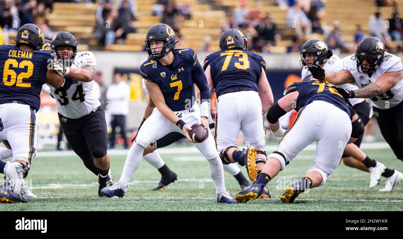 October 23 2021 Berkeley, CA USA California quarterback Chase Garbers ...