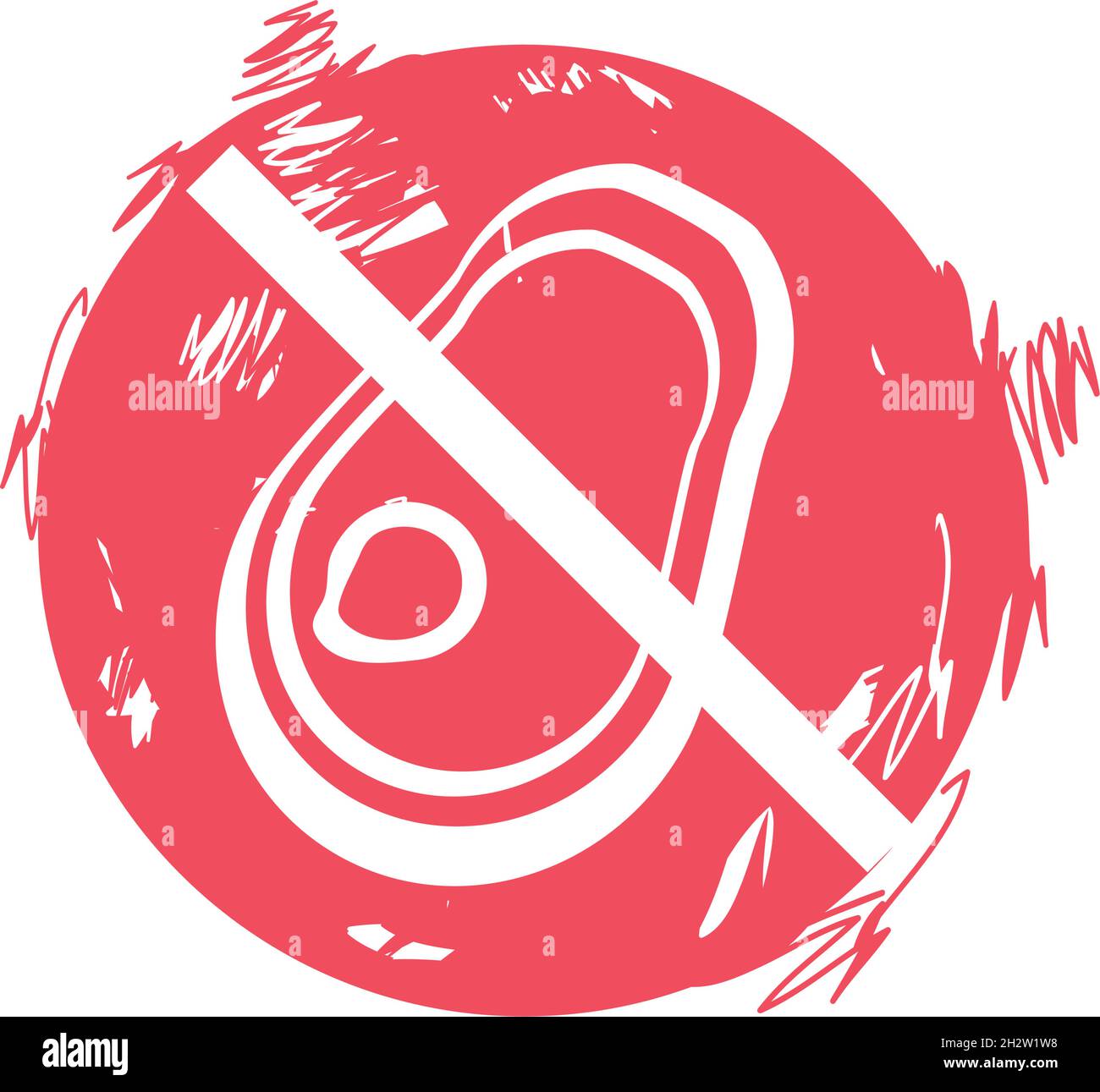 No raw meat Stock Vector Images - Alamy