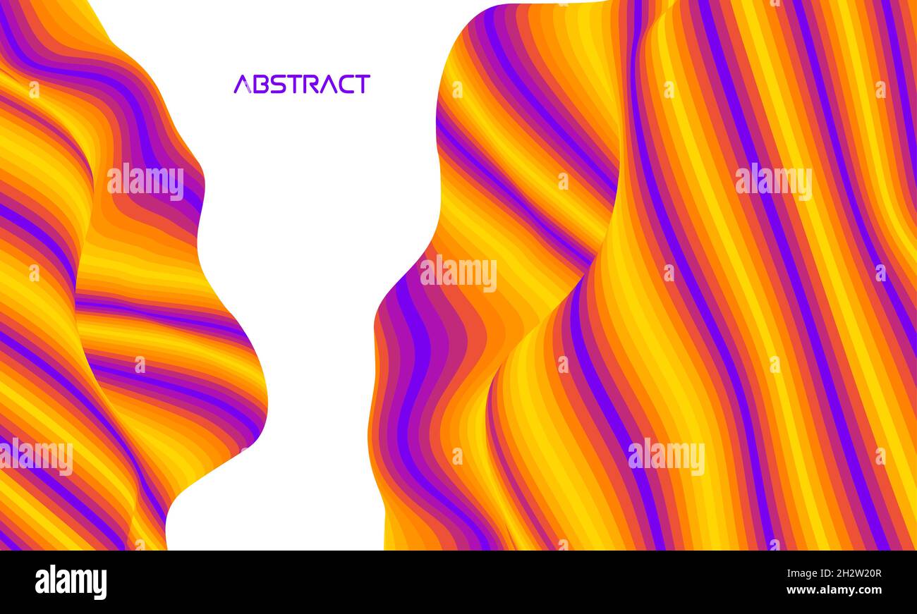 Colorful wave background. Digital colour art texture graphics. Abstract ...