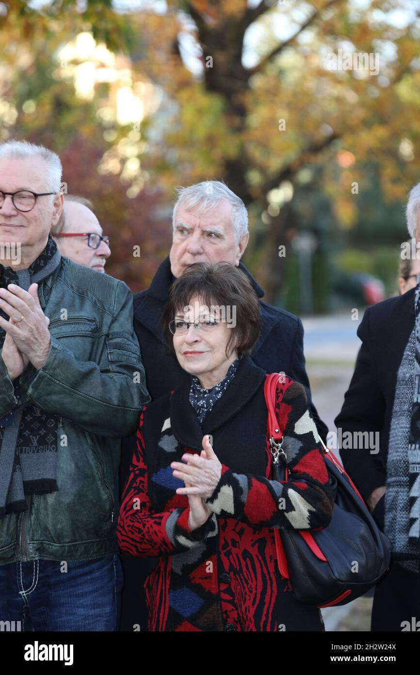 Ingrid Raack bei der Einweihung des Achim-Mentzel-Weg.Cottbus ...