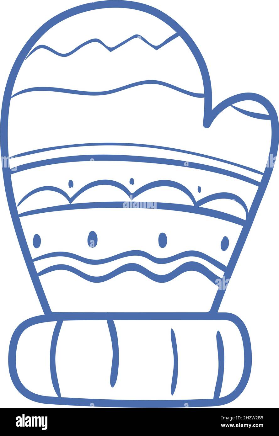 winter mitten line icon Stock Vector Image & Art - Alamy