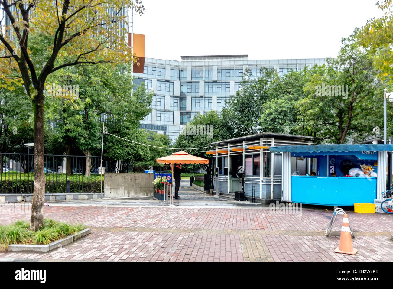 HANGZHOU, CHINA - OCTOBER 13, 2021 - A view of alibaba Group's hangzhou ...
