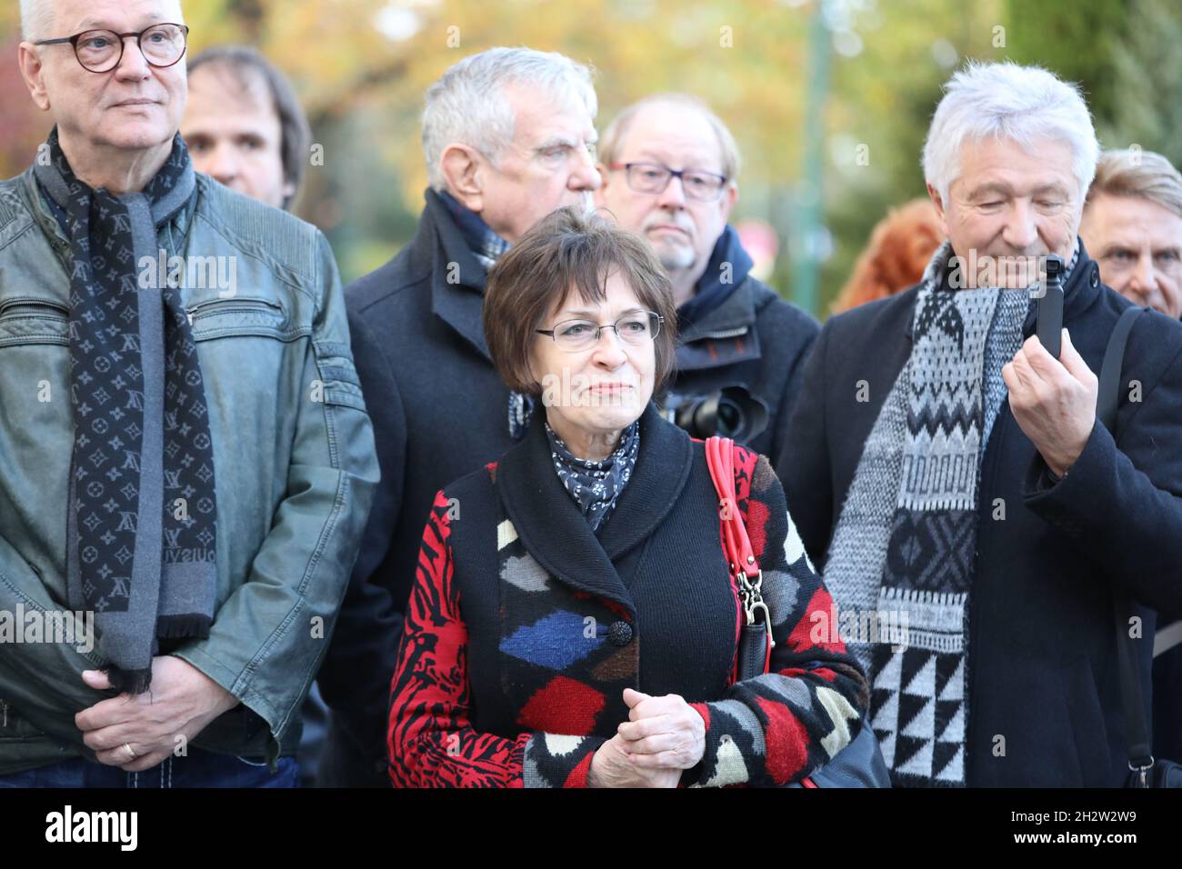 Ingrid Raack bei der Einweihung des Achim-Mentzel-Weg.Cottbus ...
