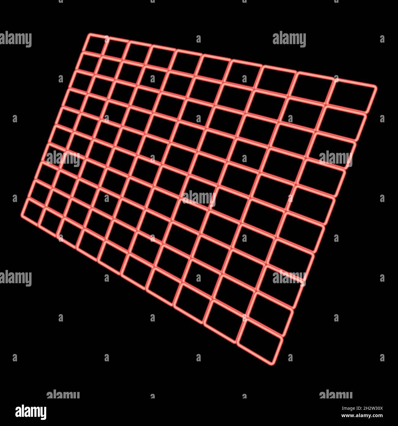 Neon solar panel red color vector illustration flat style light image ...