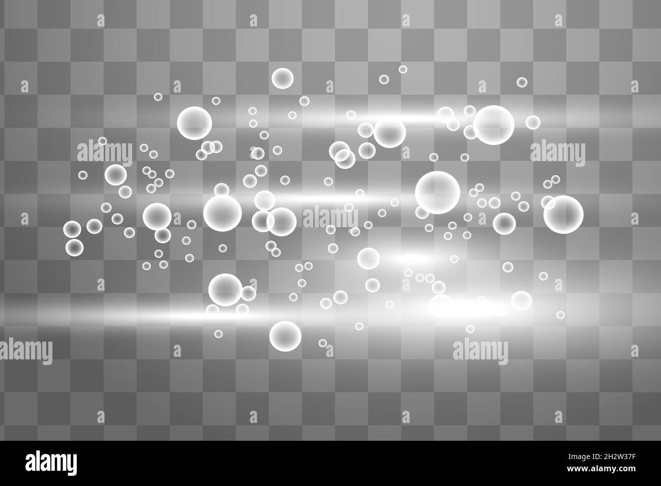 White horizontal lens flares pack. Laser beams, horizontal light rays ...