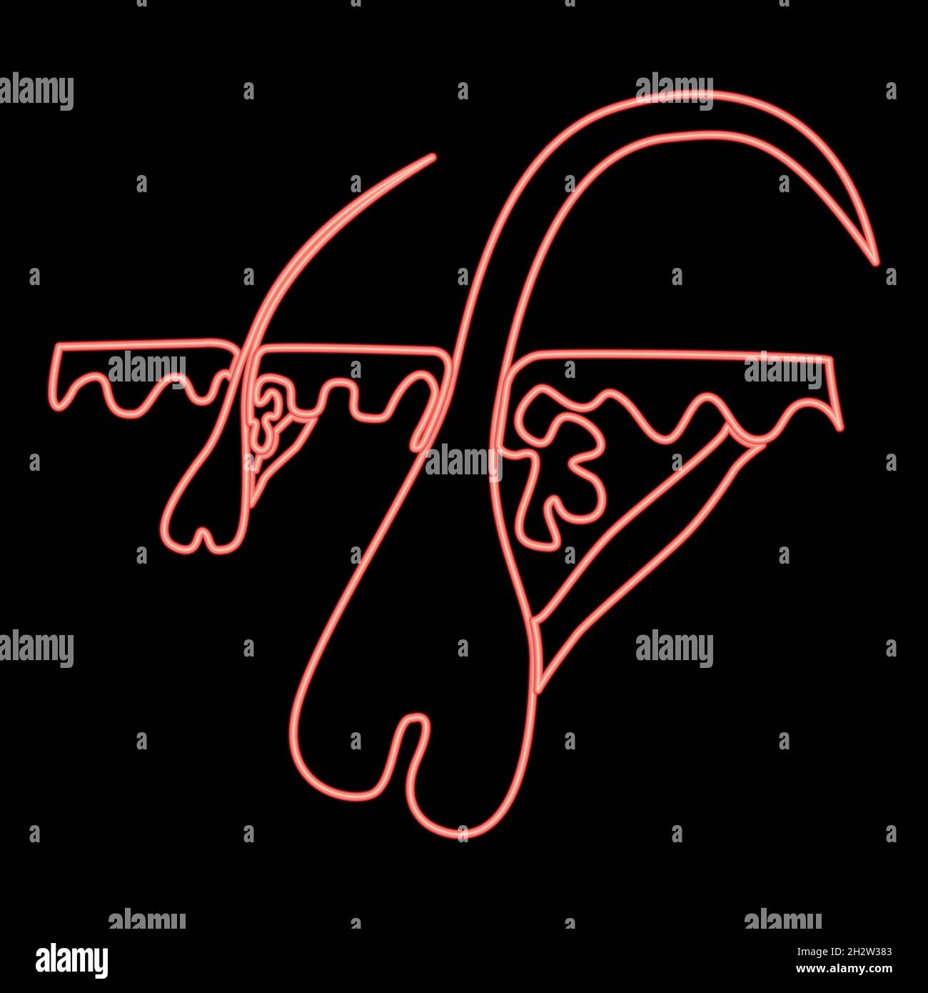 Neon sign macro Stock Vector Images - Alamy