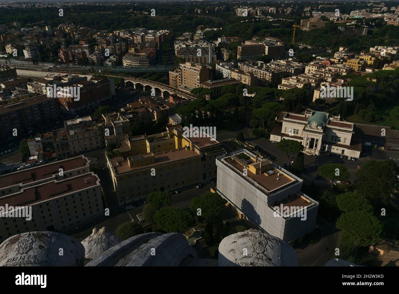 VATICAN, VATICAN CITY - Sep 02, 2019: The Vatican and roman landscape ...