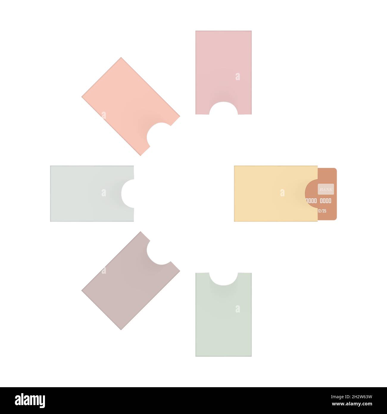 Credit card envelope Stock Vector Images - Alamy