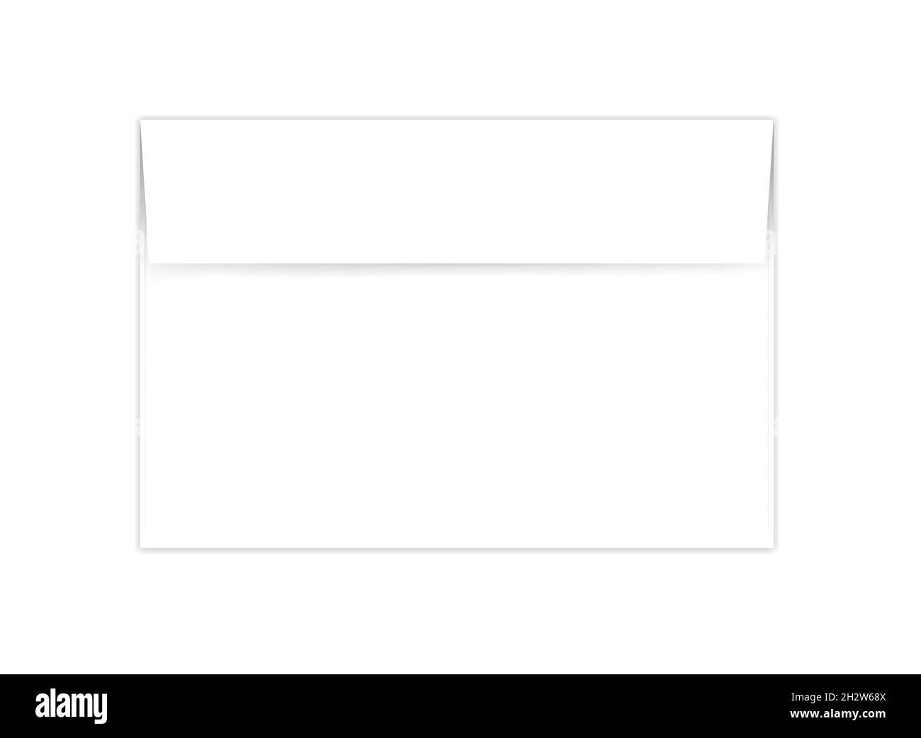 Closed white paper envelope. Vector mock-up for design Stock Vector ...