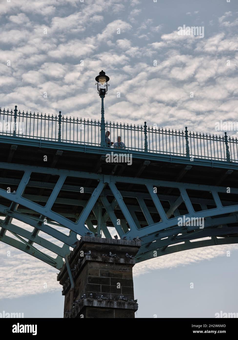 The Cliff Bridge at dusk, previously known as the Spa Bridge, is a ...