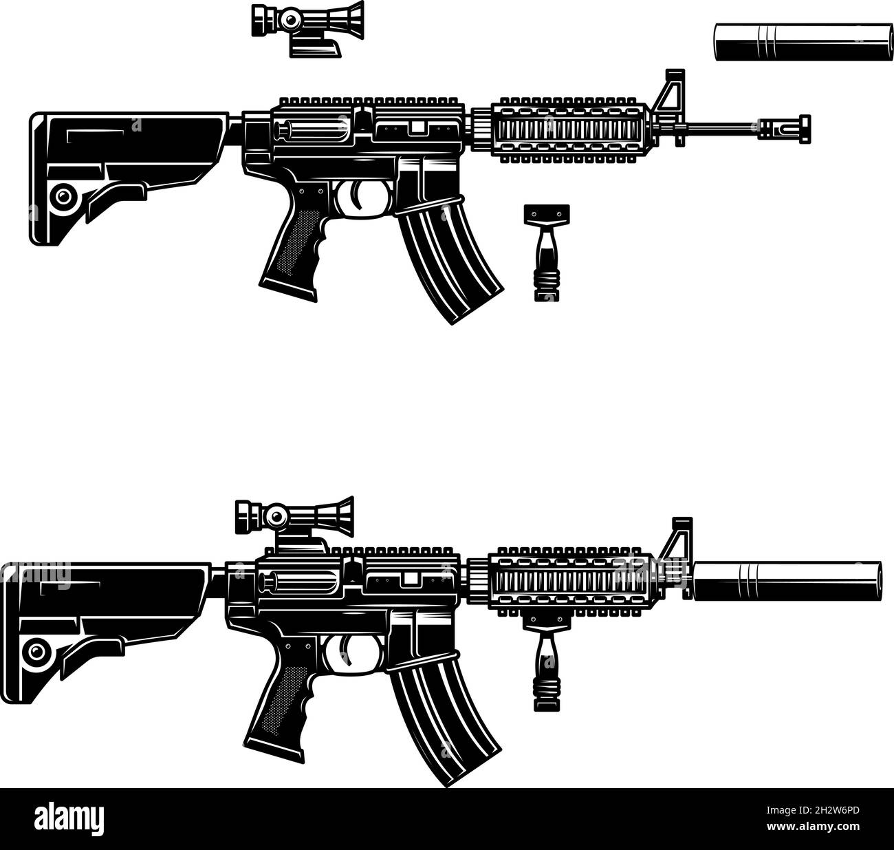 Rifle design hi-res stock photography and images - Alamy