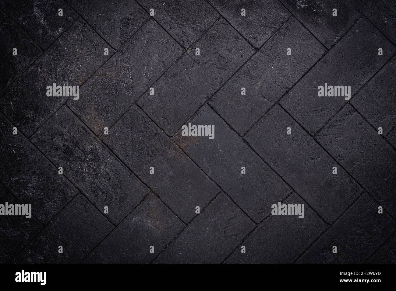 Black Stone wall texture. Floor pattern or abstract tile background ...