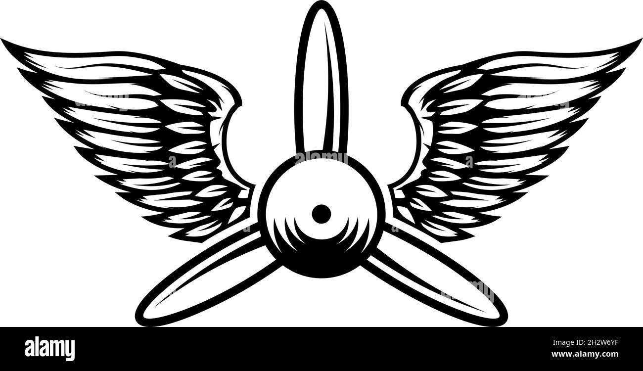 Airplane pilot badge Black and White Stock Photos & Images - Alamy