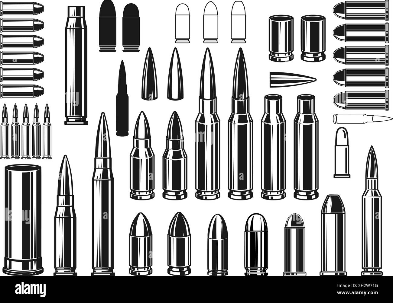 Steel shot cartridge shotgun Stock Vector Images - Alamy