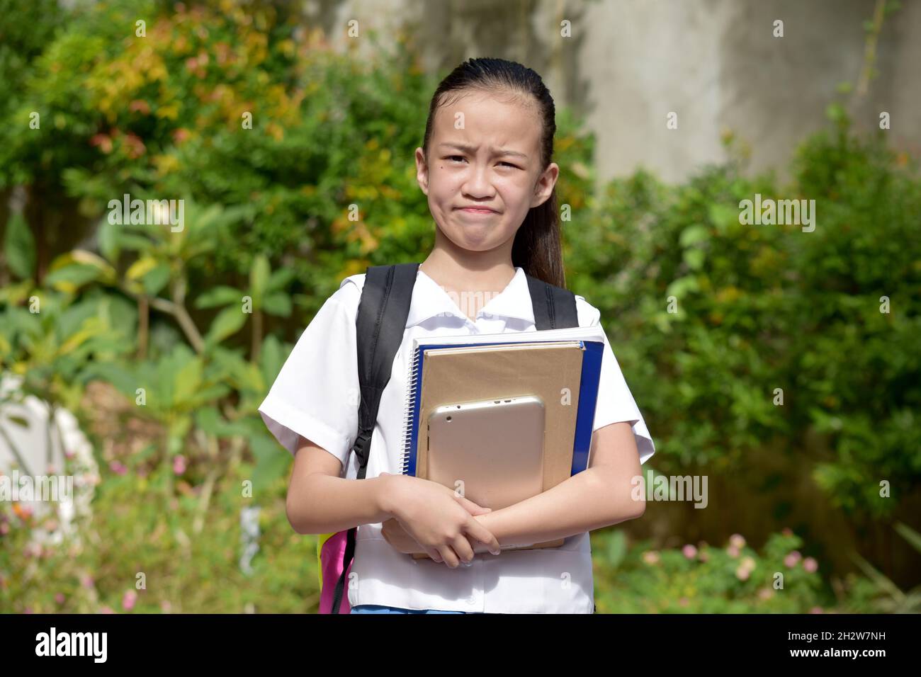 A Minority Female Student And Disappointment Stock Photo - Alamy