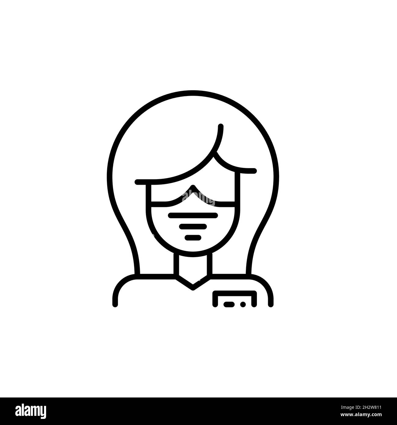 Female doctor wearing a medical protection mask. User profile picture ...