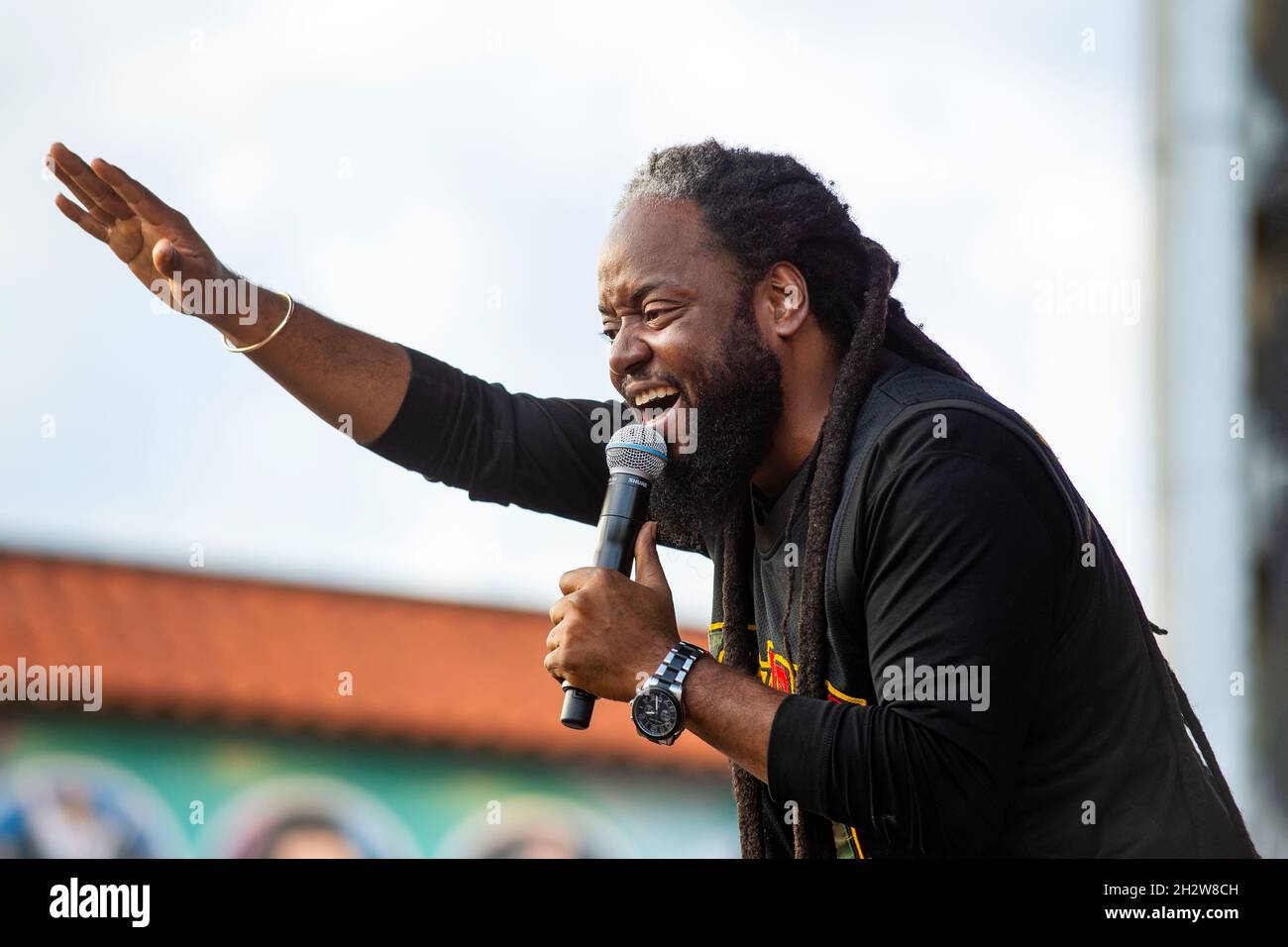 Stockholm Sweden 7 July 2016 Band Member Of The Jamaican Reggae