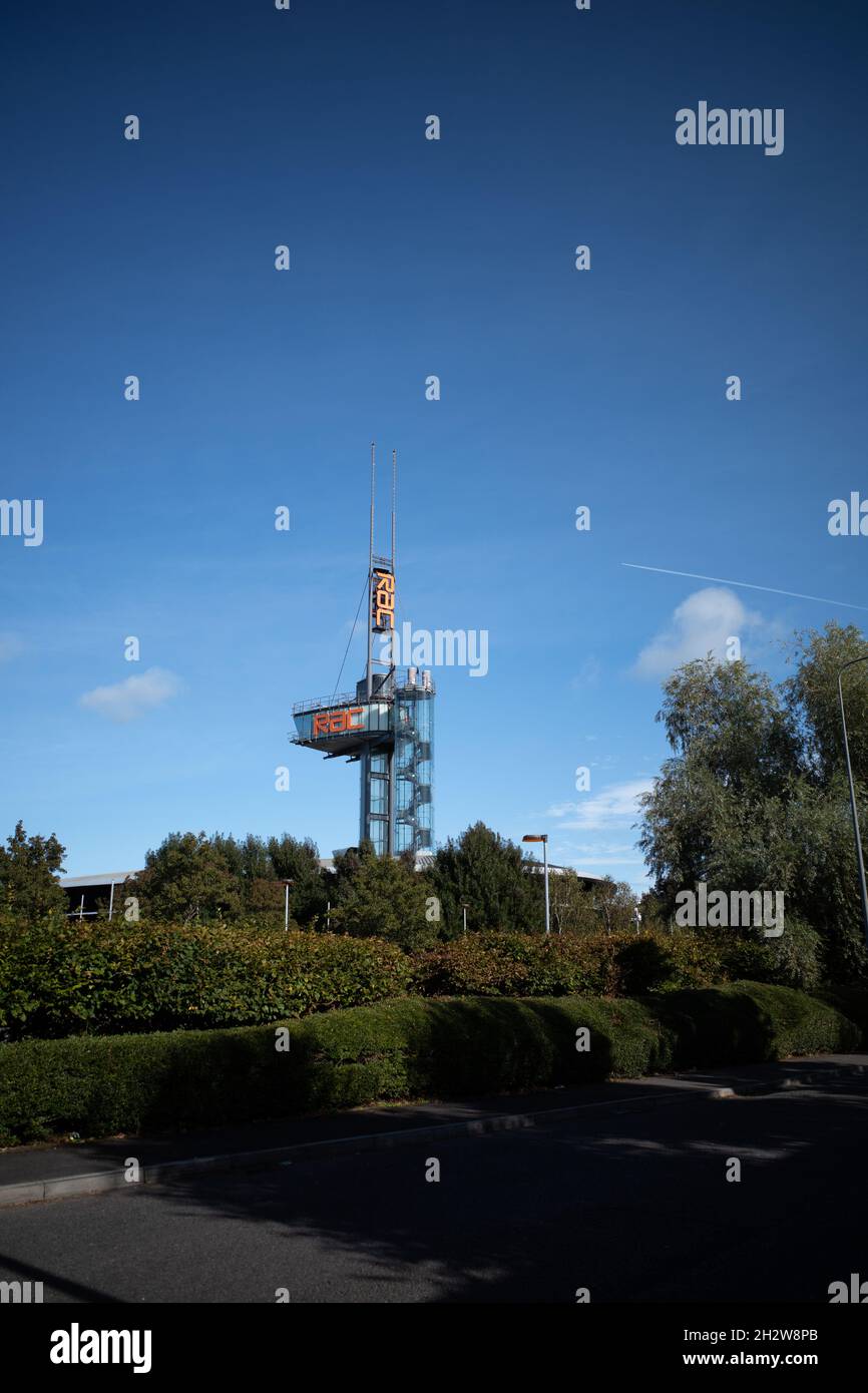 RAC regional control centre and watch tower building next to the M5 ...